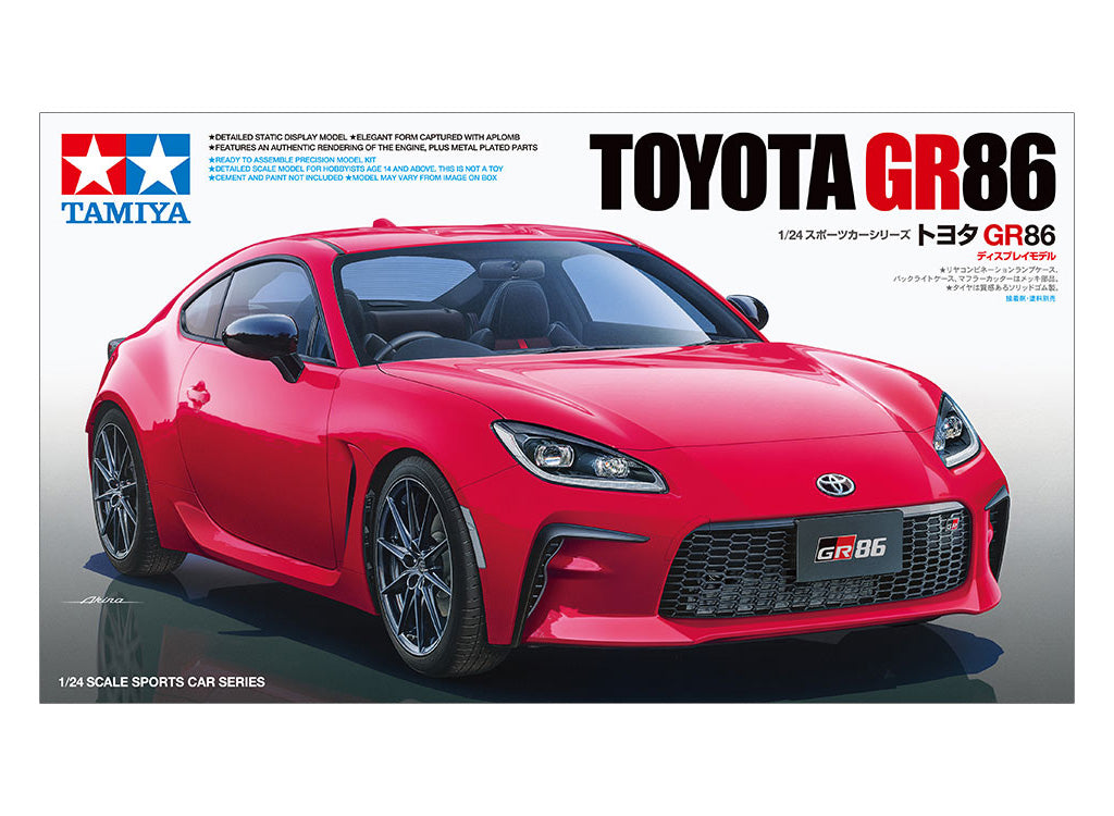 Tamiya 1/24 Cars - 1/24 Toyota GR 86 - 24361 – SuperModels