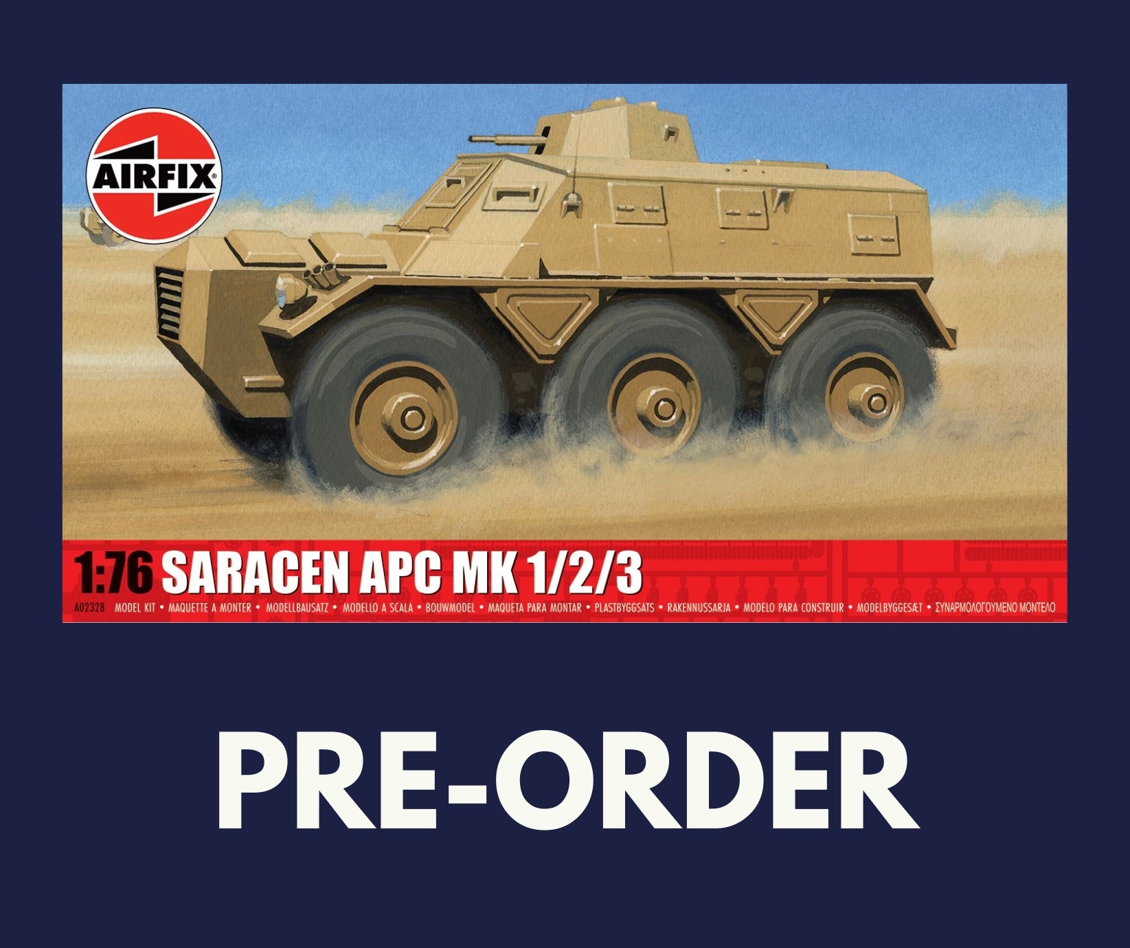 1/72 Airfix - Saracen APC Mk 1/2/3 A02328 (PRE-ORDER) – SuperModels