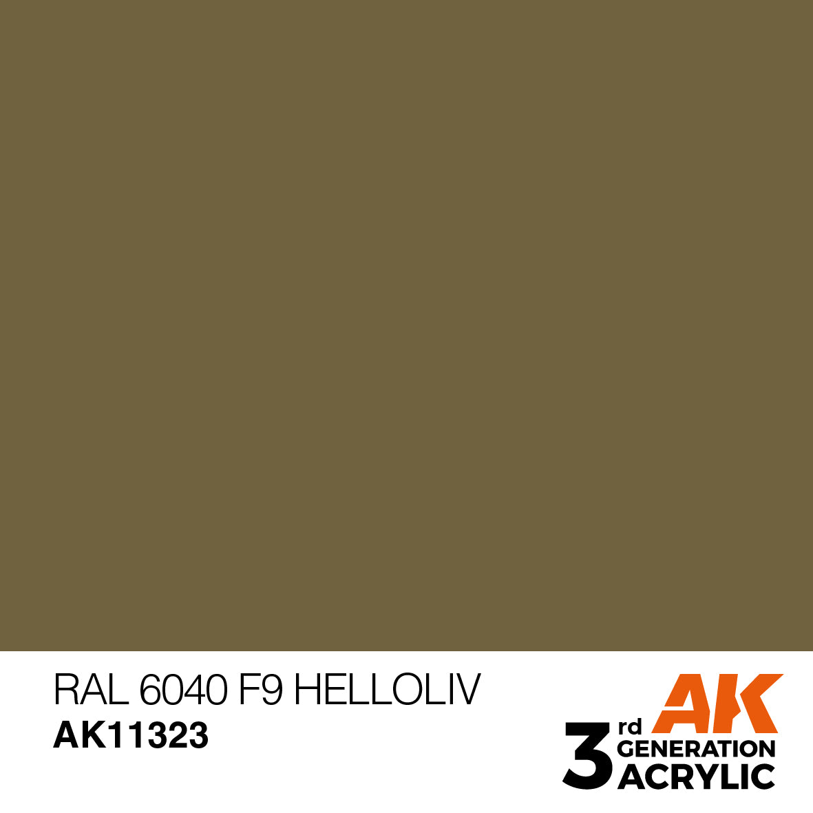 AK11323 - AFV Series - RAL 6040 F9 Helloliv – SuperModels