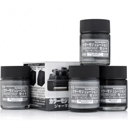 Mr. Hobby - Mr. Color Colour Modulation Set German Gray – SuperModels