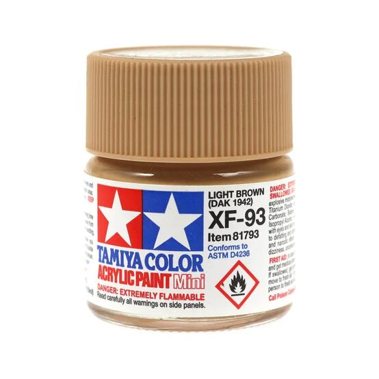 Tamiya - Acrylic Mini XF-93 Light Brown DAK 1942 10ml – SuperModels